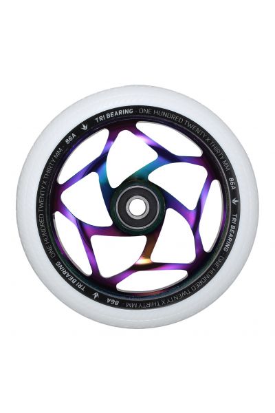 Envy 120mm x 30mm Tri Bearing Wheel - Oil Slick/White – Cycle Science NZ